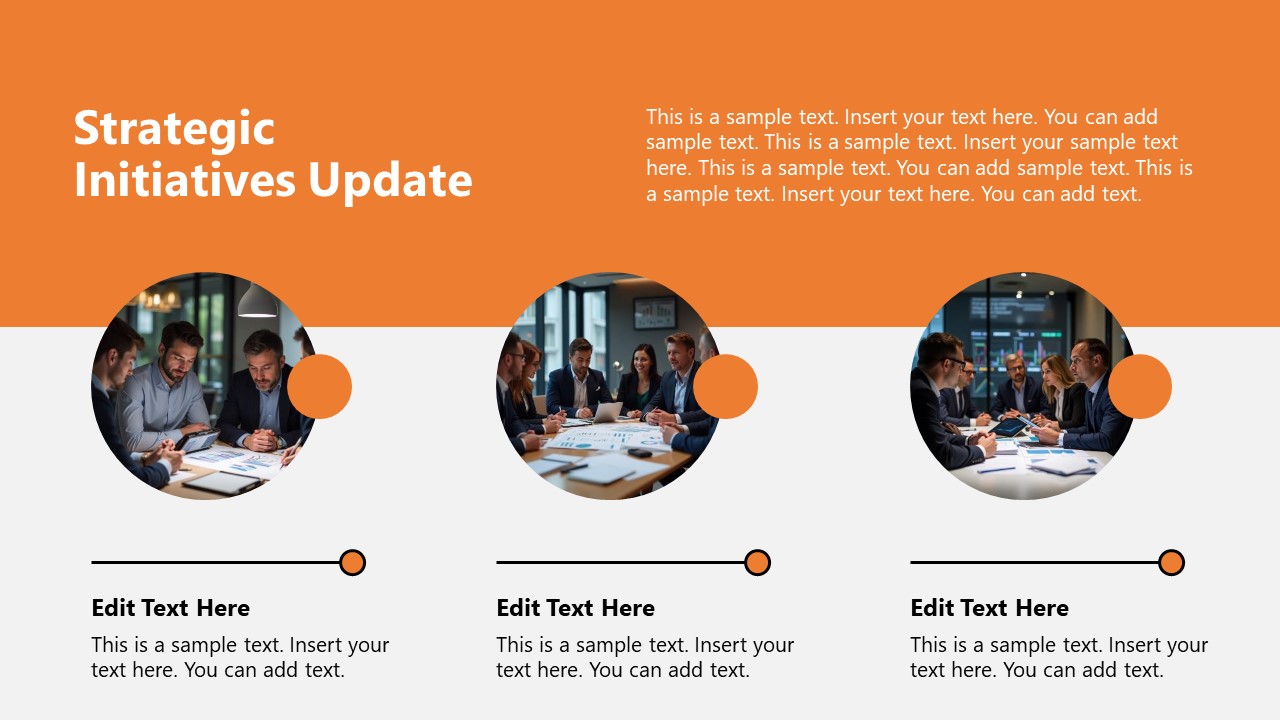 Strategic Initiatives Update Slide - Business Leadership Deck - SlideModel