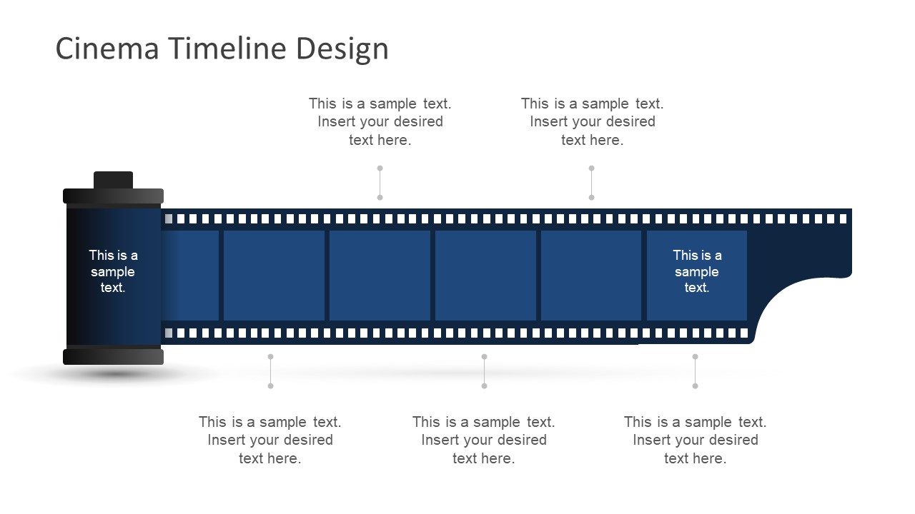 Cinema Timeline Template for PowerPoint - SlideModel