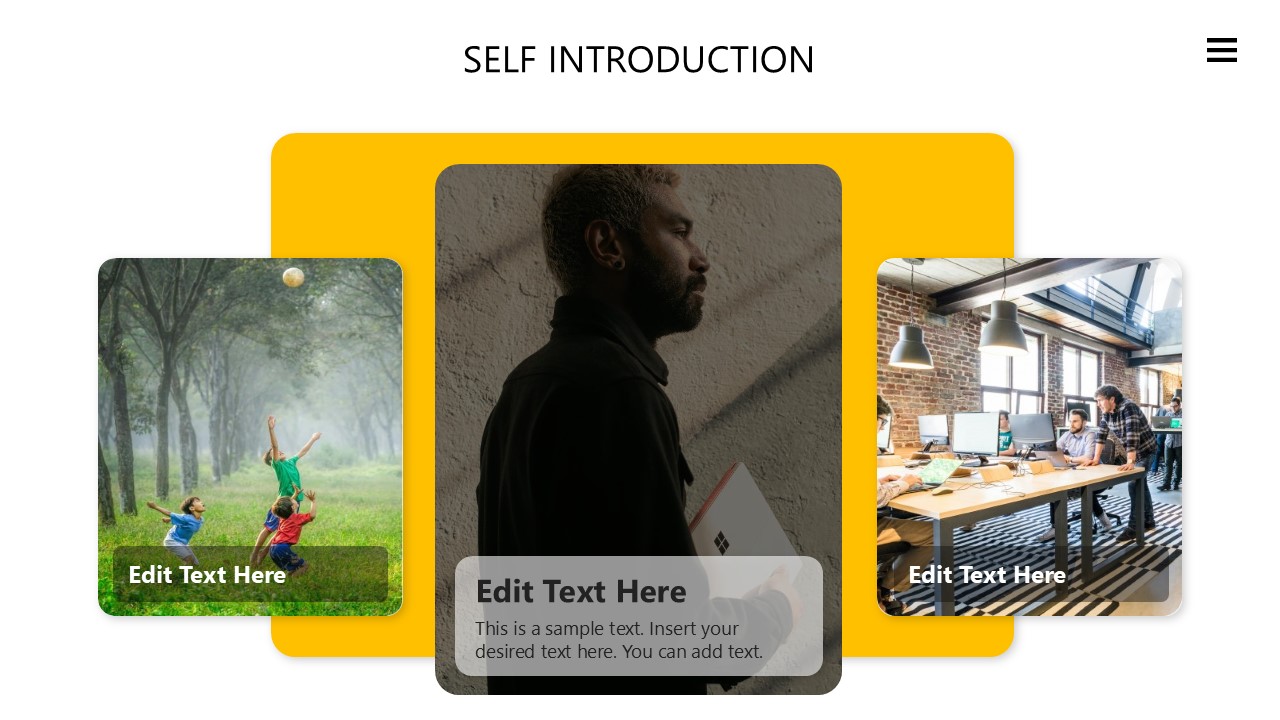 Self Introduction PowerPoint Template
