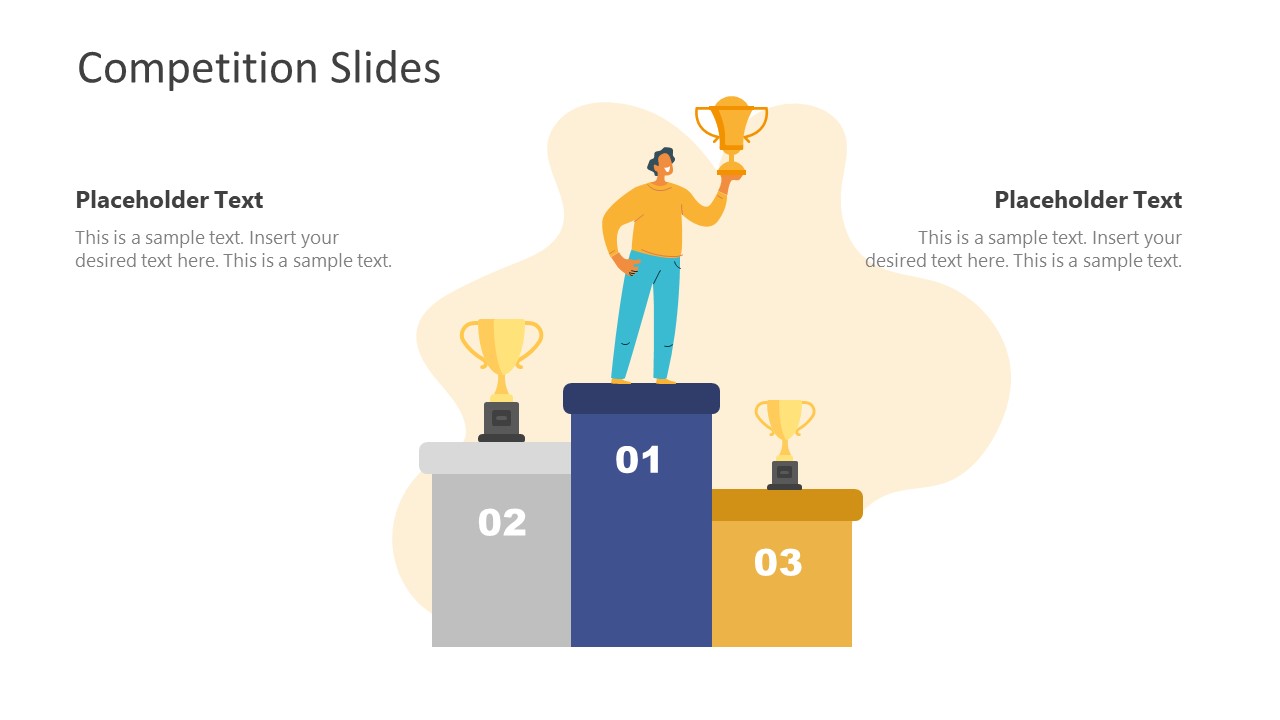 3 Positions Competition PowerPoint Slide - SlideModel