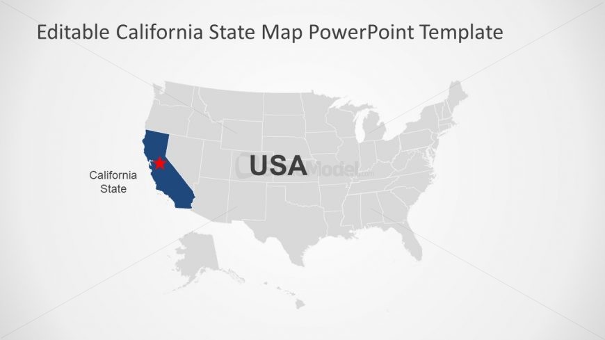 US State Map USA PPT - SlideModel