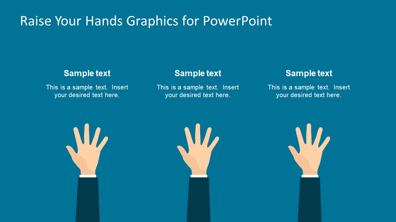Raise Your Hands PowerPoint Template - SlideModel