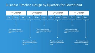 Business Timeline Design by Quarters for PowerPoint - SlideModel