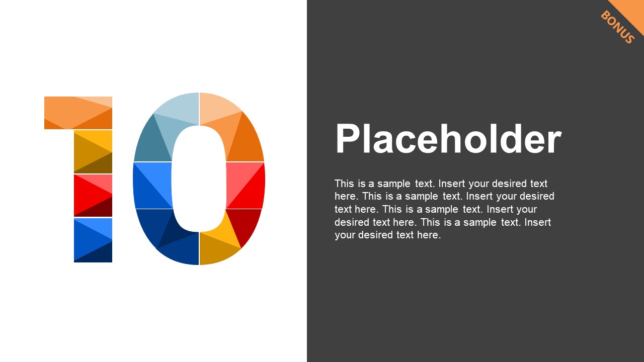 1 to 10 Numbered Slides Template for PowerPoint - SlideModel
