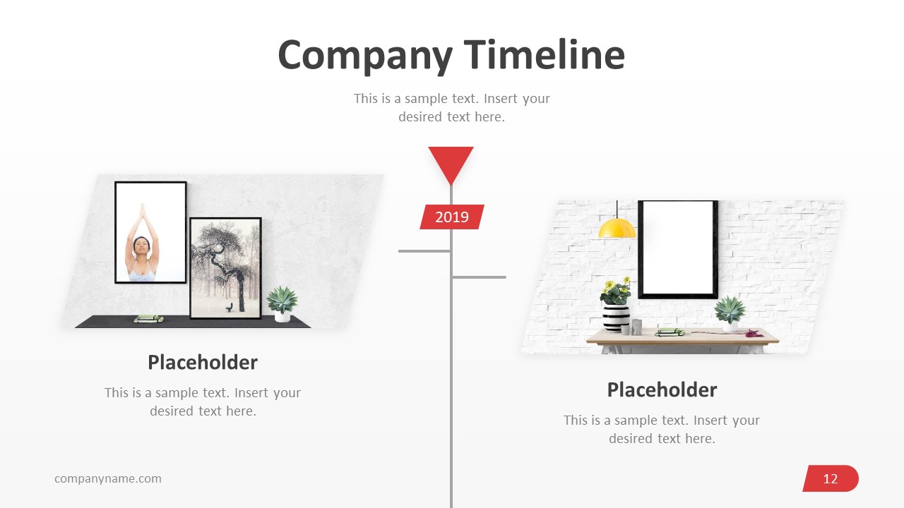Timeline Slide in Invidia PowerPoint - SlideModel
