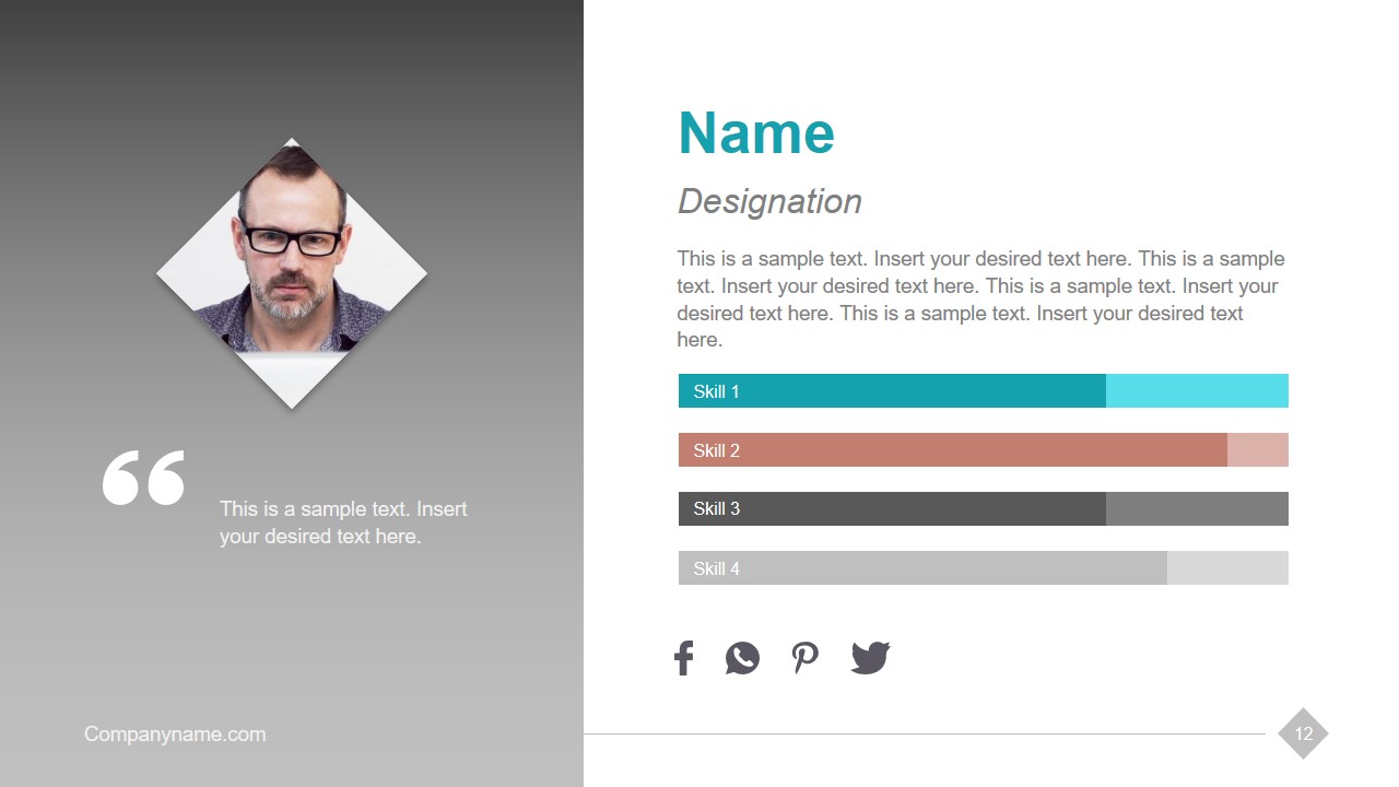 Executive Company Profile PowerPoint Template - SlideModel