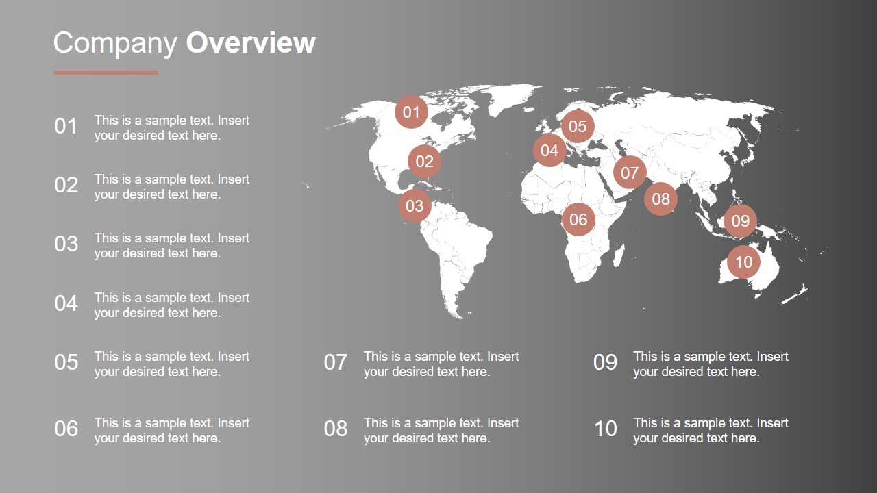 Executive Company Profile PowerPoint Template - SlideModel