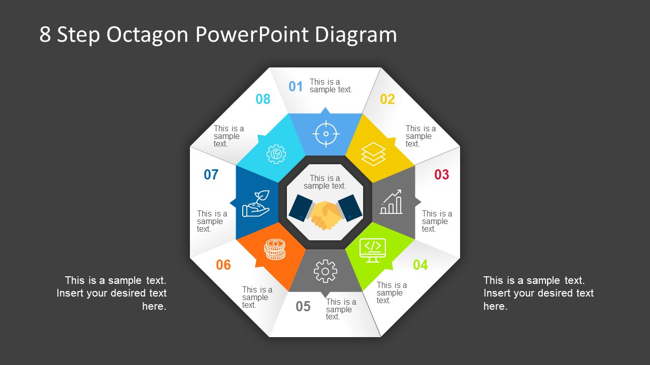 8 Step Octagon PowerPoint Diagram - SlideModel