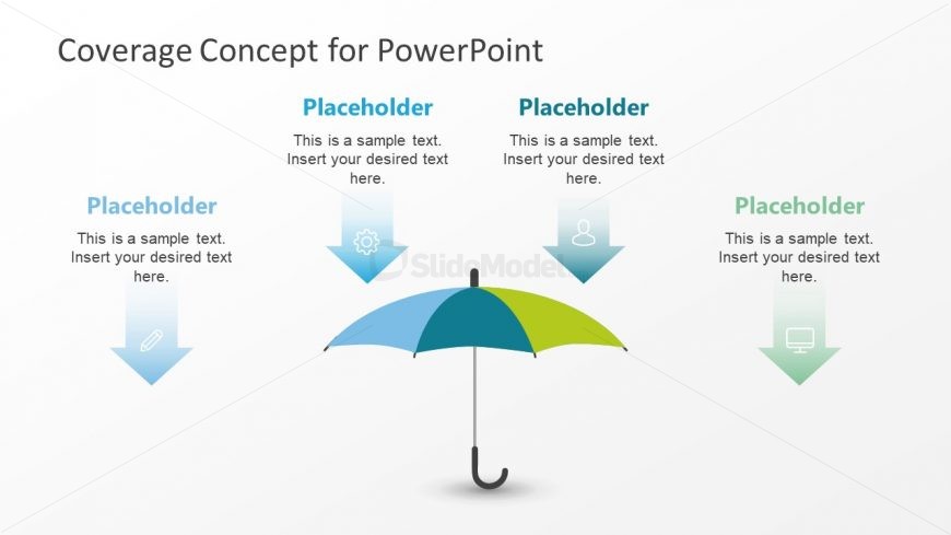 Coverage PowerPoint Concept Umbrella - SlideModel Coverage PowerPoint Concept Umbrella - SlideModel