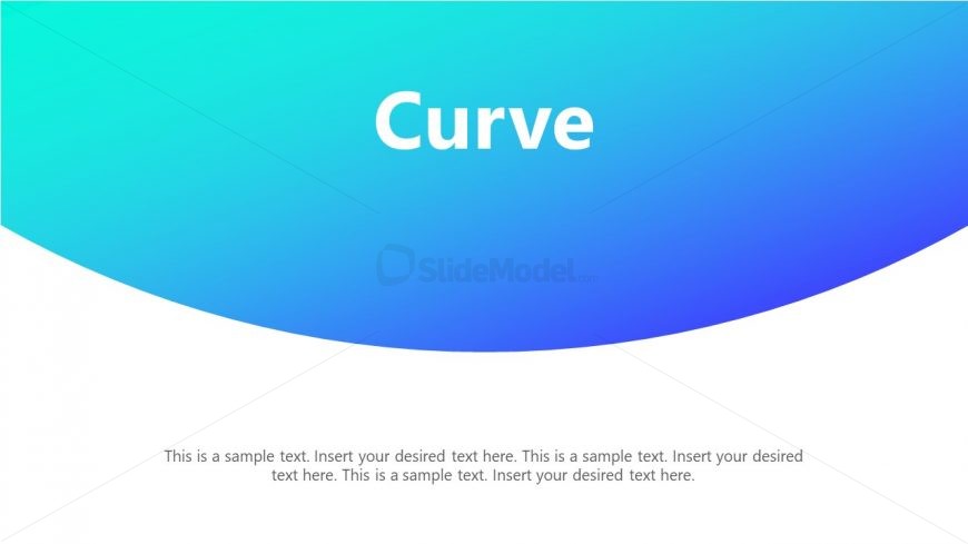 Curve Style PowerPoint background - SlideModel