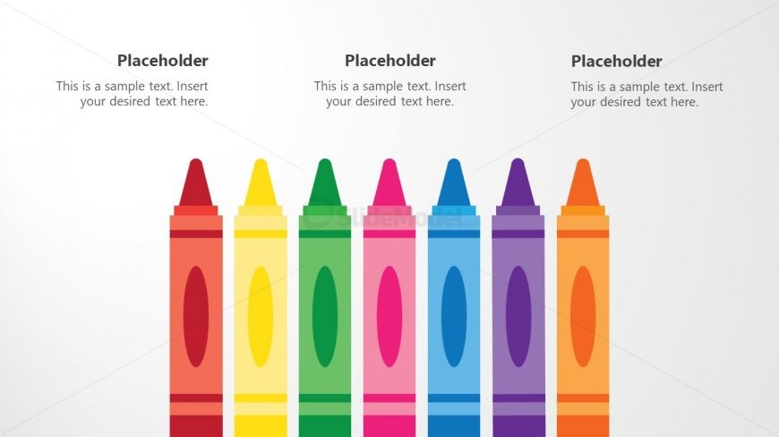 7 Crayon Clipart PowerPoint Template SlideModel