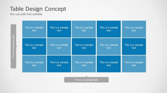 PowerPoint Text and Table Templates