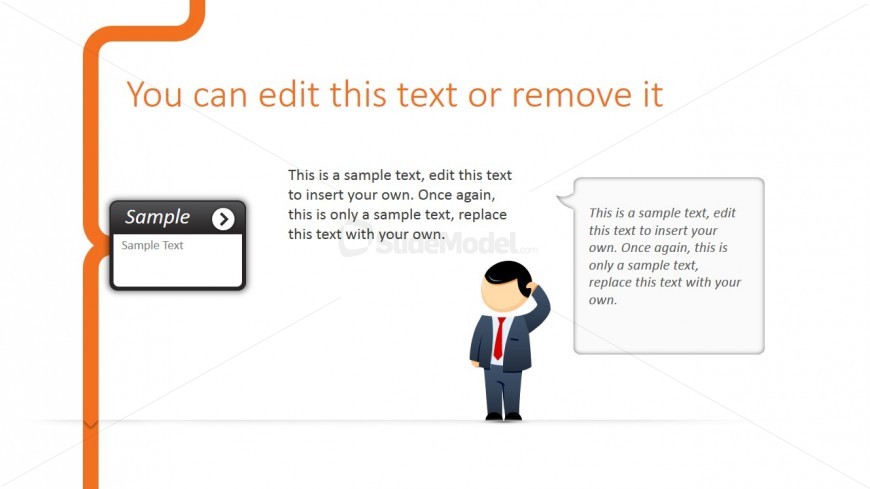 Confused Cartoon Picture PowerPoint Slide Design - SlideModel