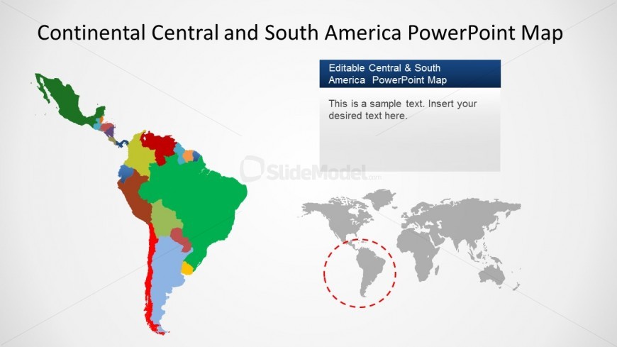 Highlighted Countries Latin America PowerPoint Map - SlideModel
