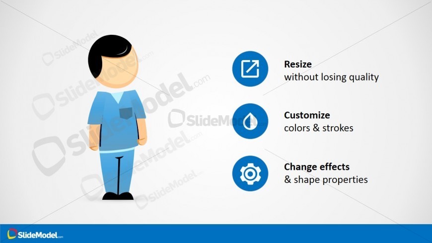 PPT Male Nurse Shapes - SlideModel