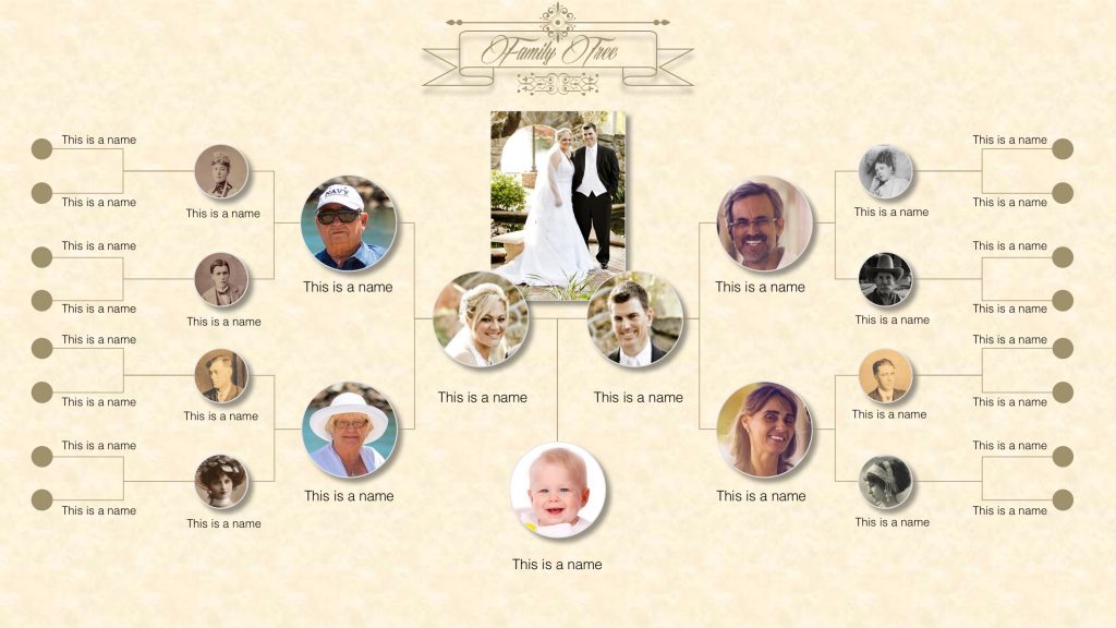 Family Tree Diagram For PowerPoint SlideModel