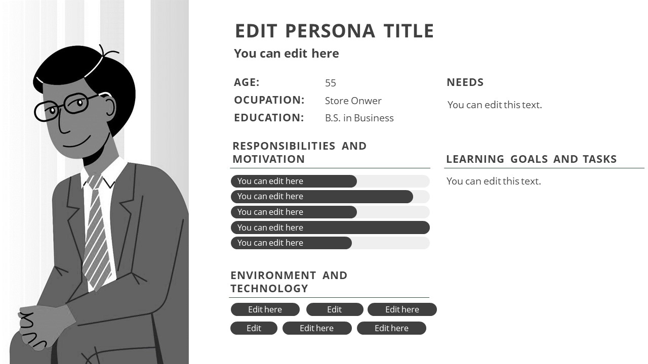 Buyer Persona PowerPoint Template - SlideModel Buyer Persona PowerPoint Template - SlideModel