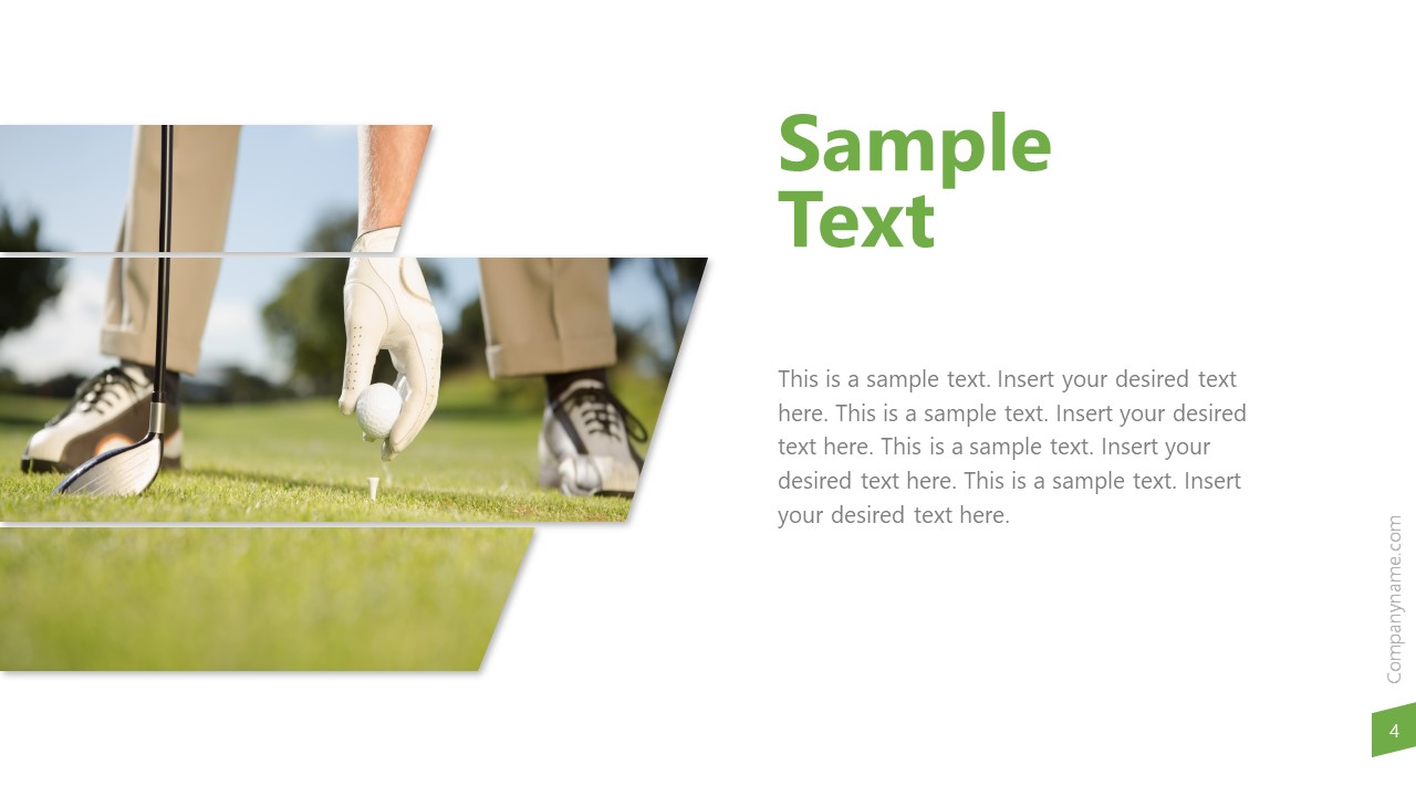 Creative Golf Playing Slide - Golf Theme Template - SlideModel
