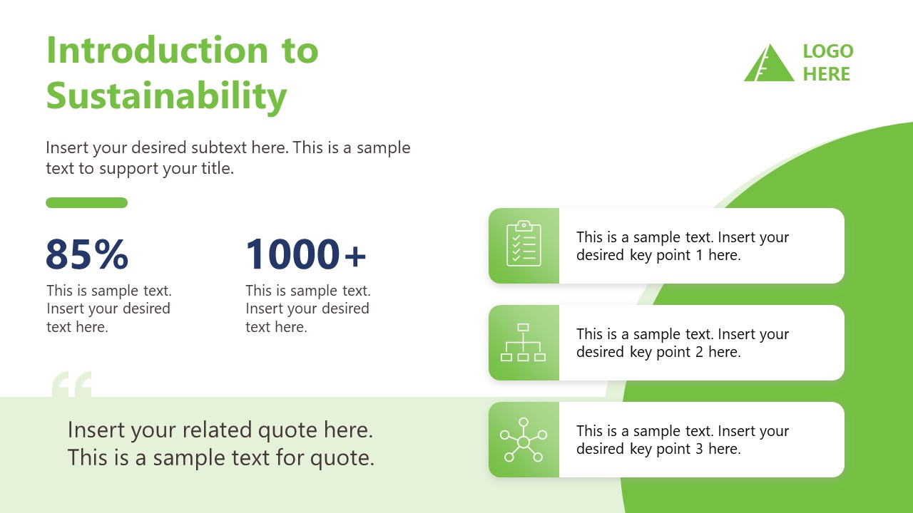 Sustainability Strategy PowerPoint Template