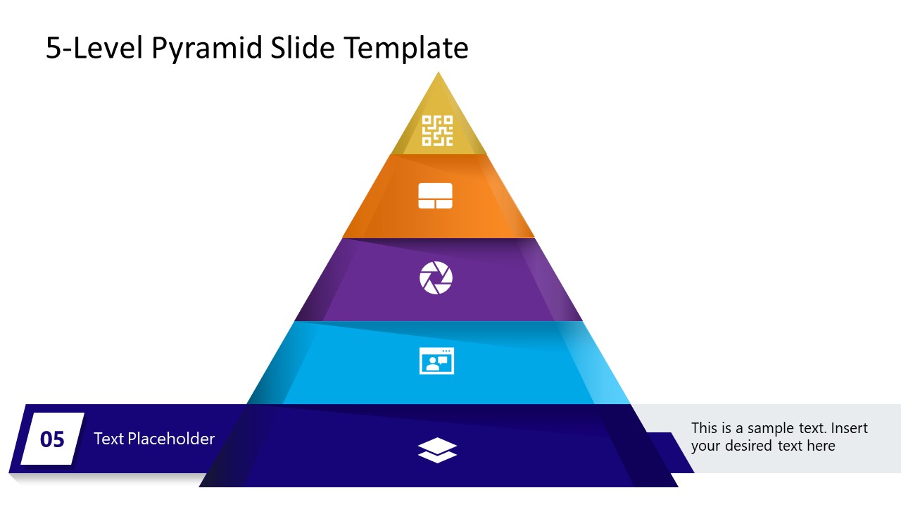 Animated 5-Level Pyramid PowerPoint Template