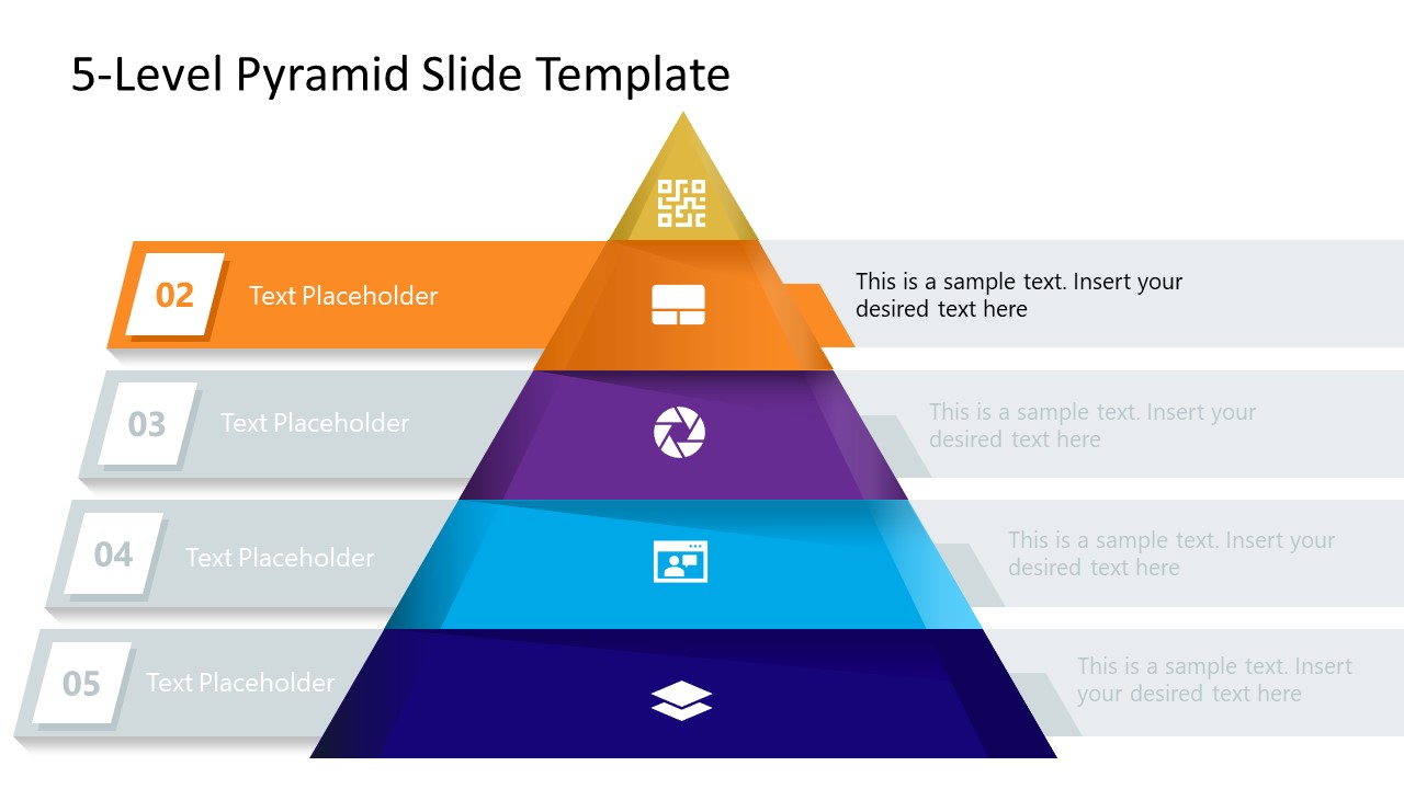 Animated 5-Level Pyramid PowerPoint Template