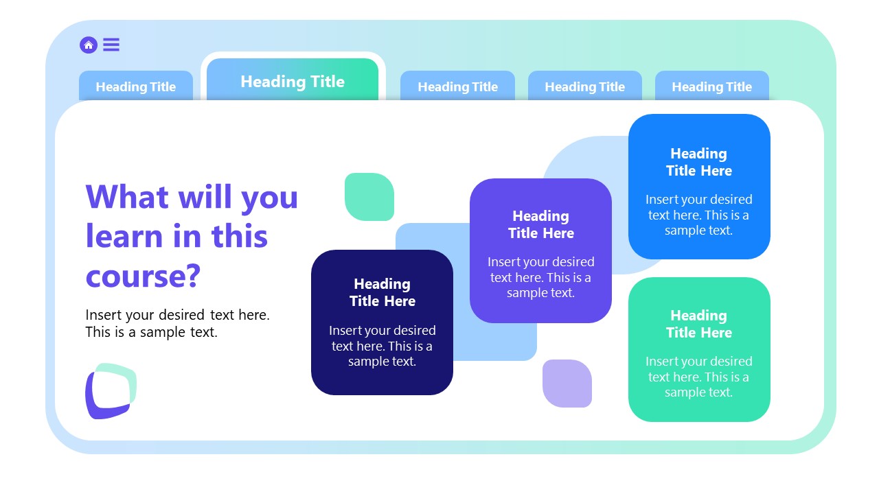 Storyline Course PowerPoint Template