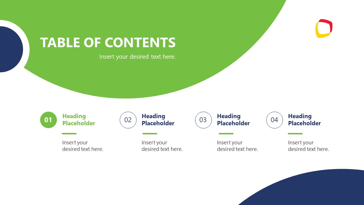 Animated Table of Contents Slide Layouts Template for PowerPoint