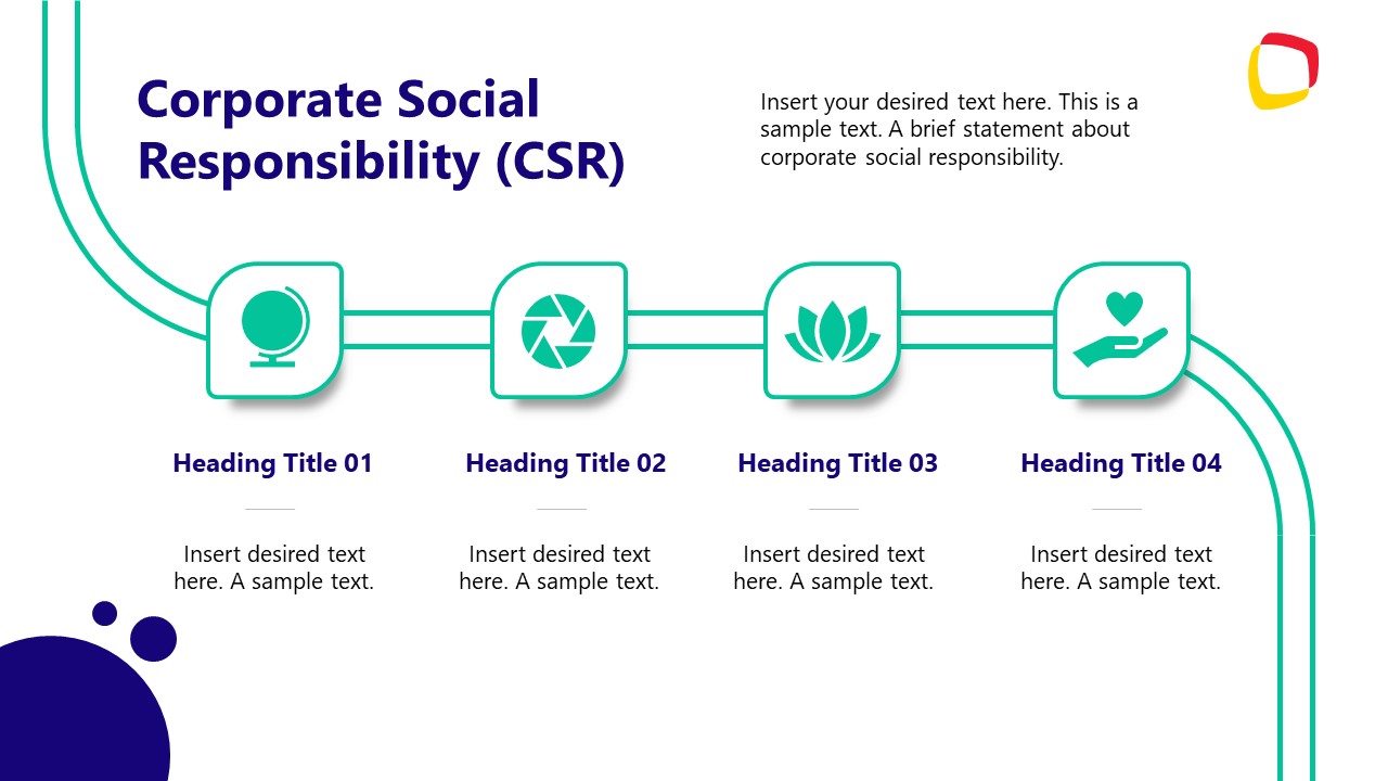 Corporate Social Responsibility Presentation Diagram Slide - SlideModel