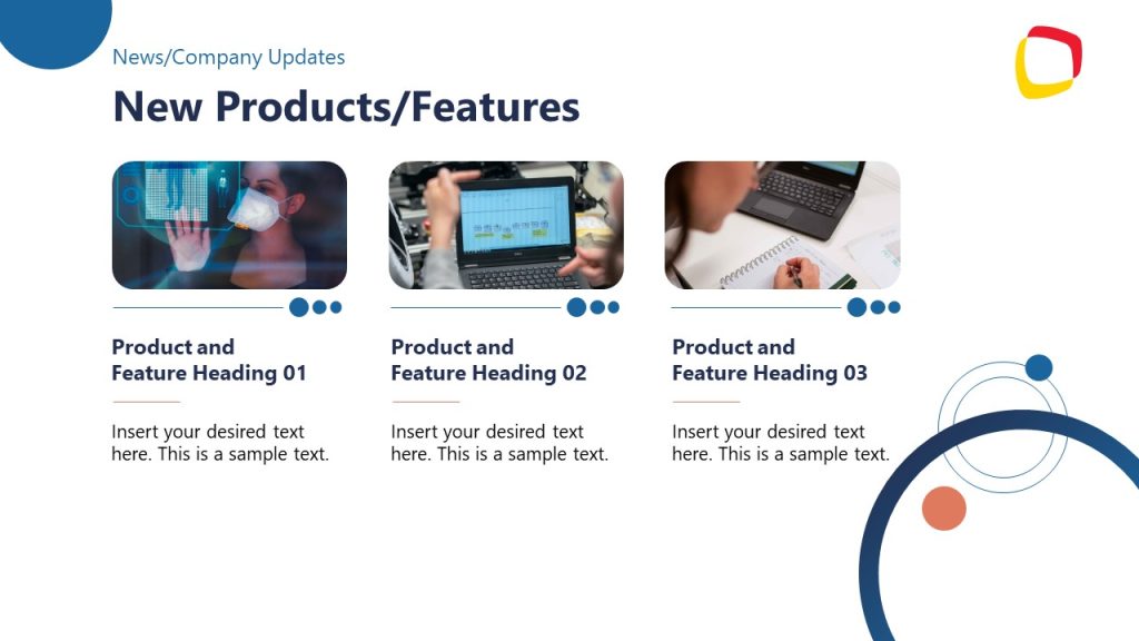 New Products or Features PPT Slide - SlideModel