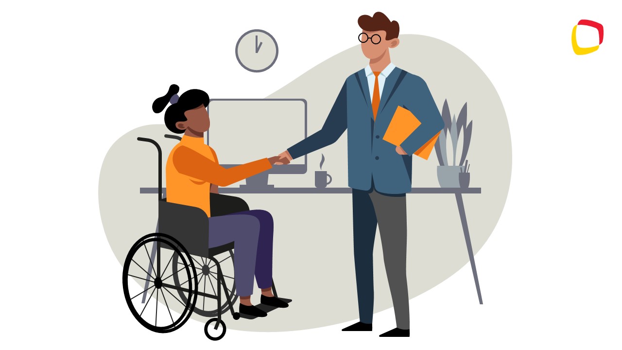 Disability at Work PowerPoint Template & Presentation Slides