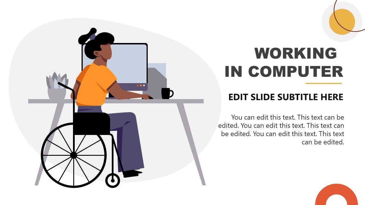 Disability at Work PowerPoint Template & Presentation Slides