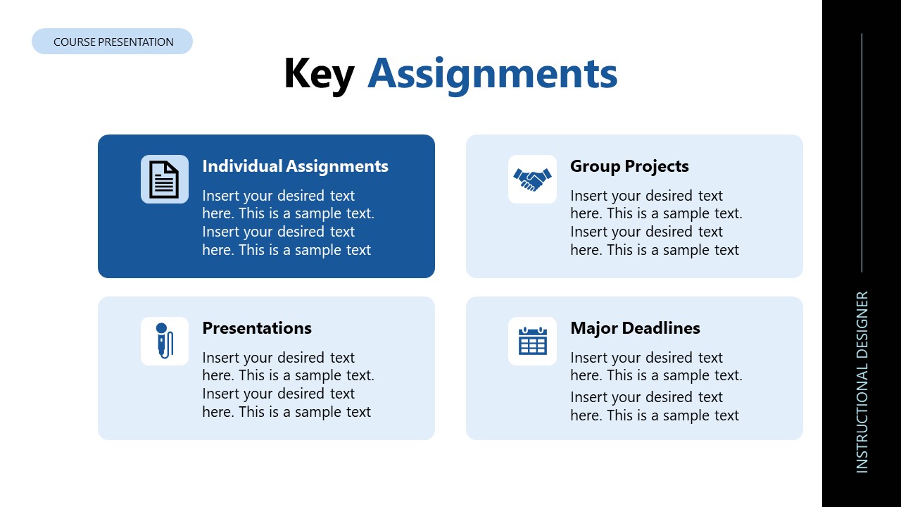 Key Assignments Presentation Slide - SlideModel