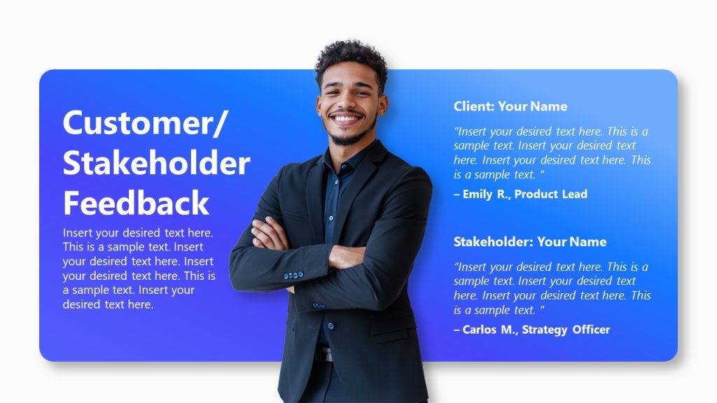 Customer Feedback Data Presentation - What Went Well PPT Template ...