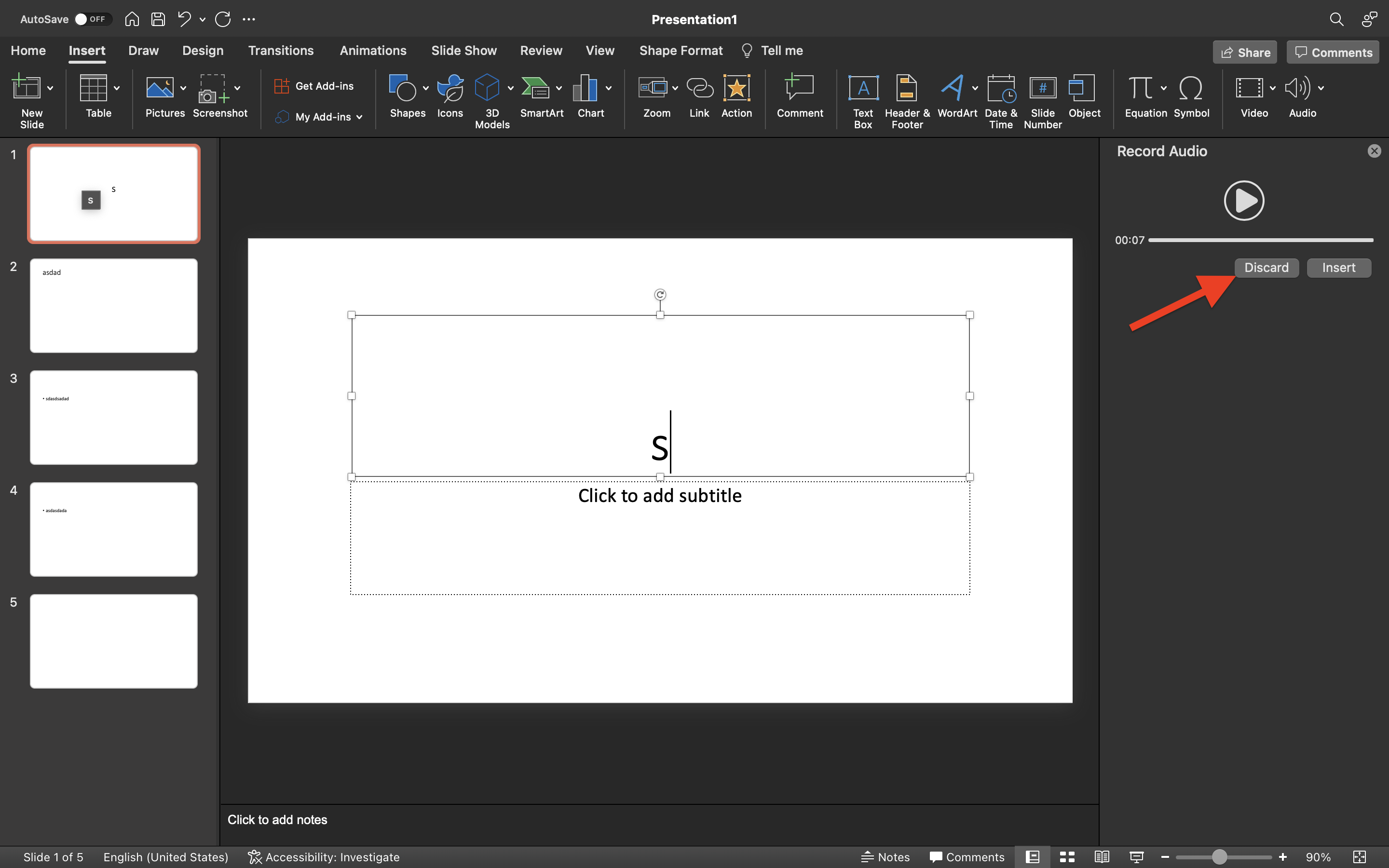 Discarding-an-Audio-Recording - SlideModel