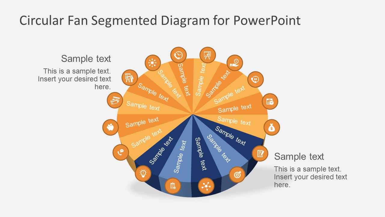 Free Circular Segmented Fan Diagram PowerPoint Template - SlideModel