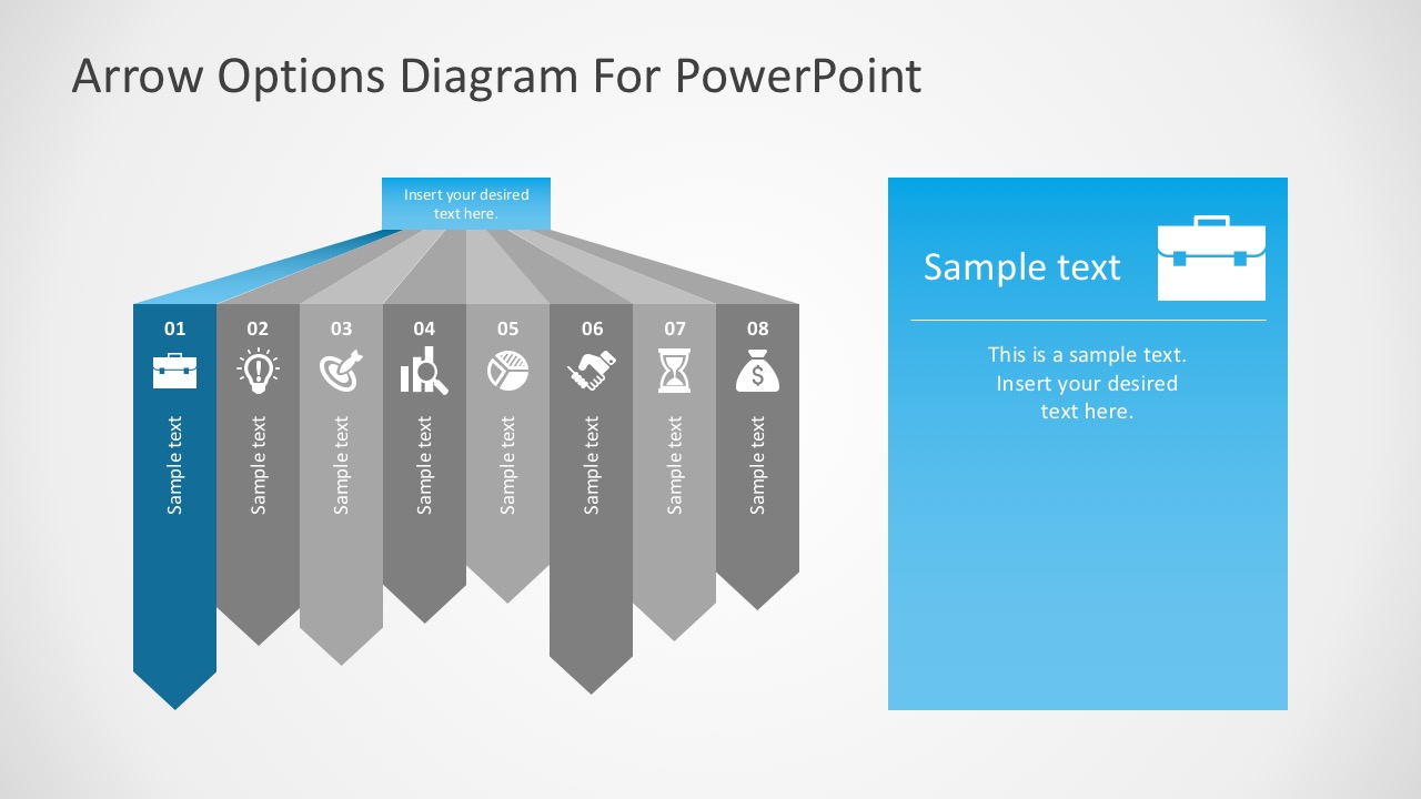 Free Arrow Options Diagram for PowerPoint & Google Slides