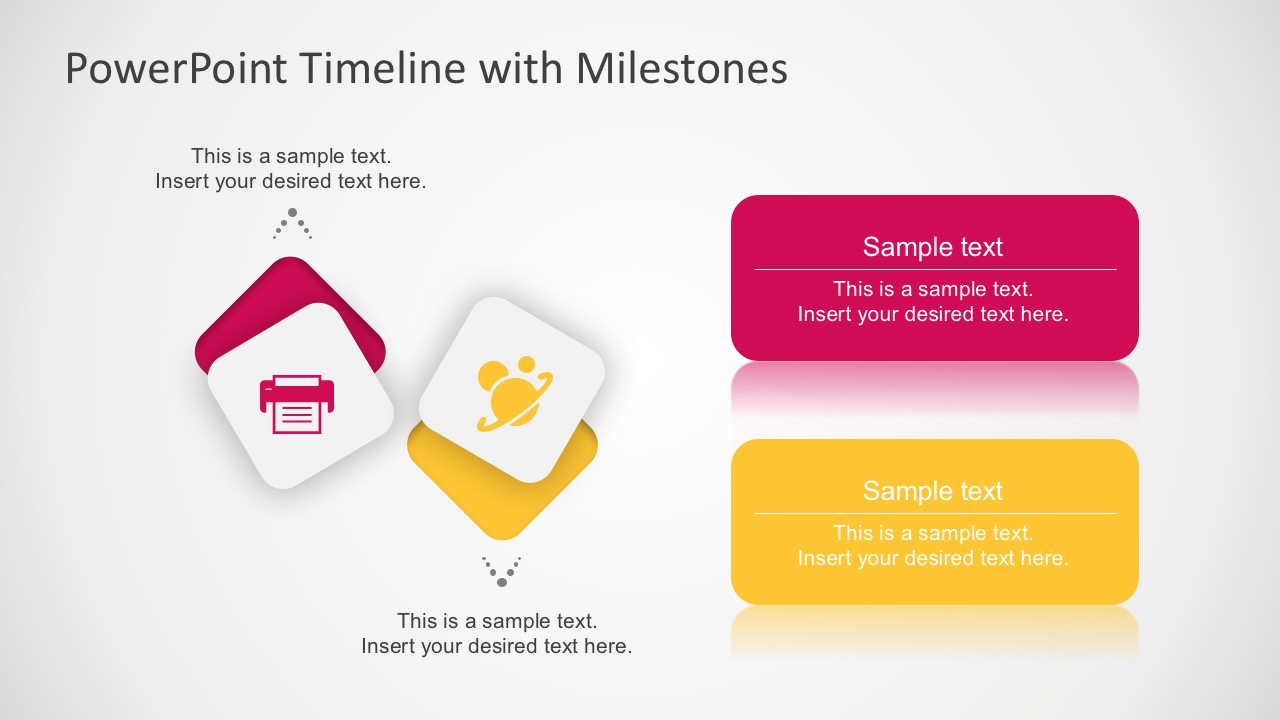 Free Milestone Shapes and Timeline PowerPoint