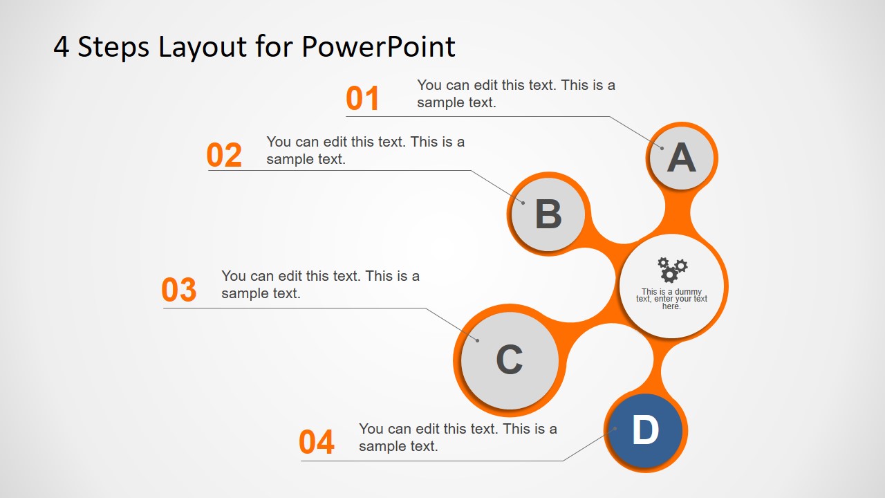 Free 4 Steps Liquid PowerPoint Diagram - SlideModel