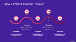 Free Curved Timeline Concept for PowerPoint - SlideModel