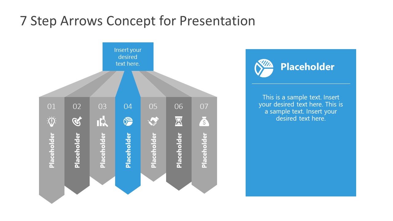 Free 7 Step Arrows Concept PowerPoint Template - SlideModel