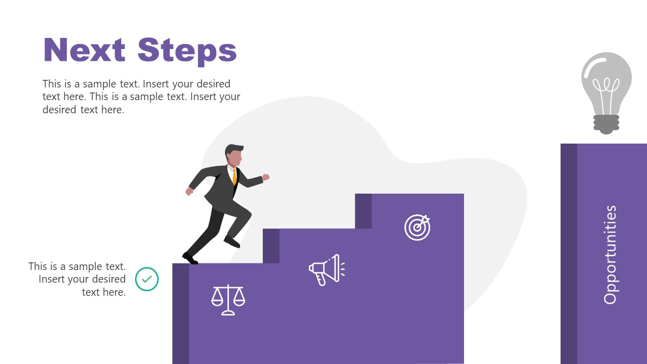 Free Next Steps PowerPoint Template & Google Slides