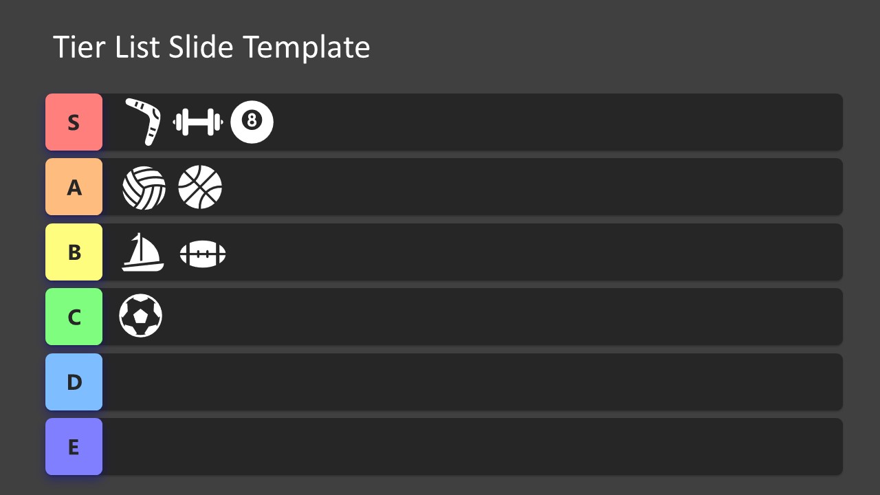 Free Tier List Template for PowerPoint & Google Slides