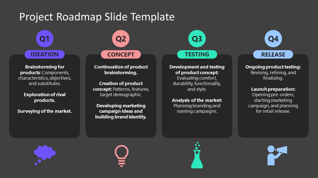 Free Project Roadmap Slide Template & Google Slides