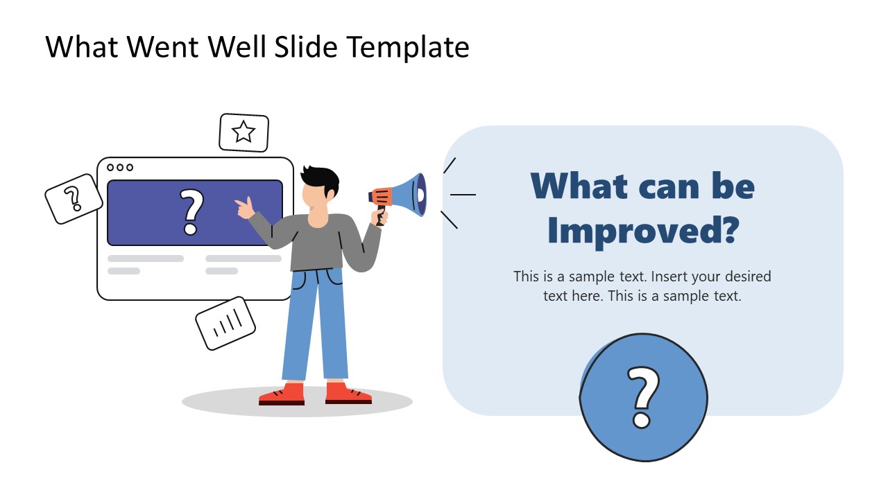 Free What Went Well Slide Template for PowerPoint & Google Slides Free What Went Well Slide Template for PowerPoint & Google Slides