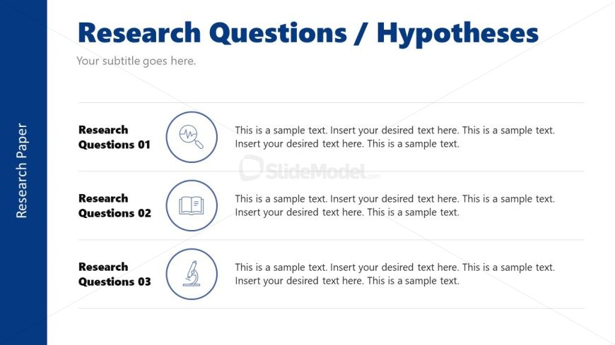 Research Questions/Hypothesis Slide Template - SlideModel Research Questions/Hypothesis Slide Template - SlideModel