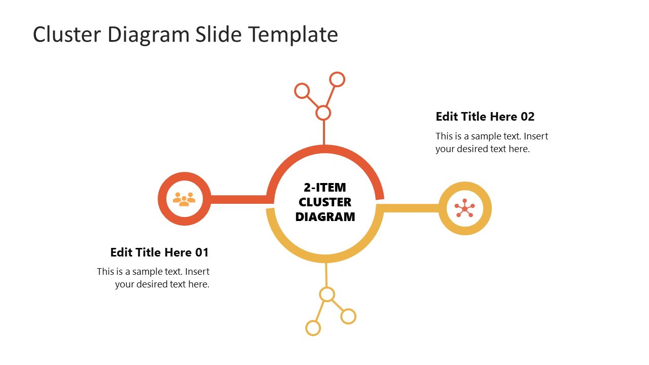 Free Cluster Diagram Slide Template for PowerPoint