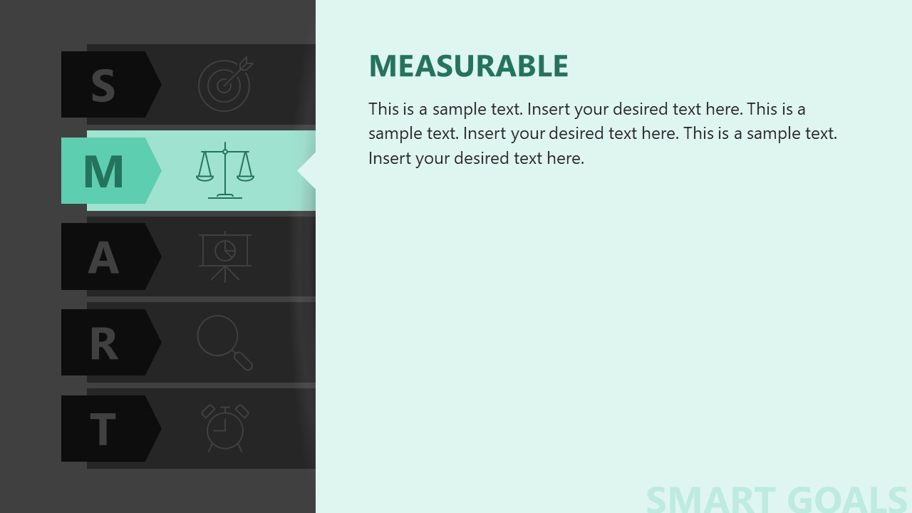 Free SMART Goals PowerPoint Template
