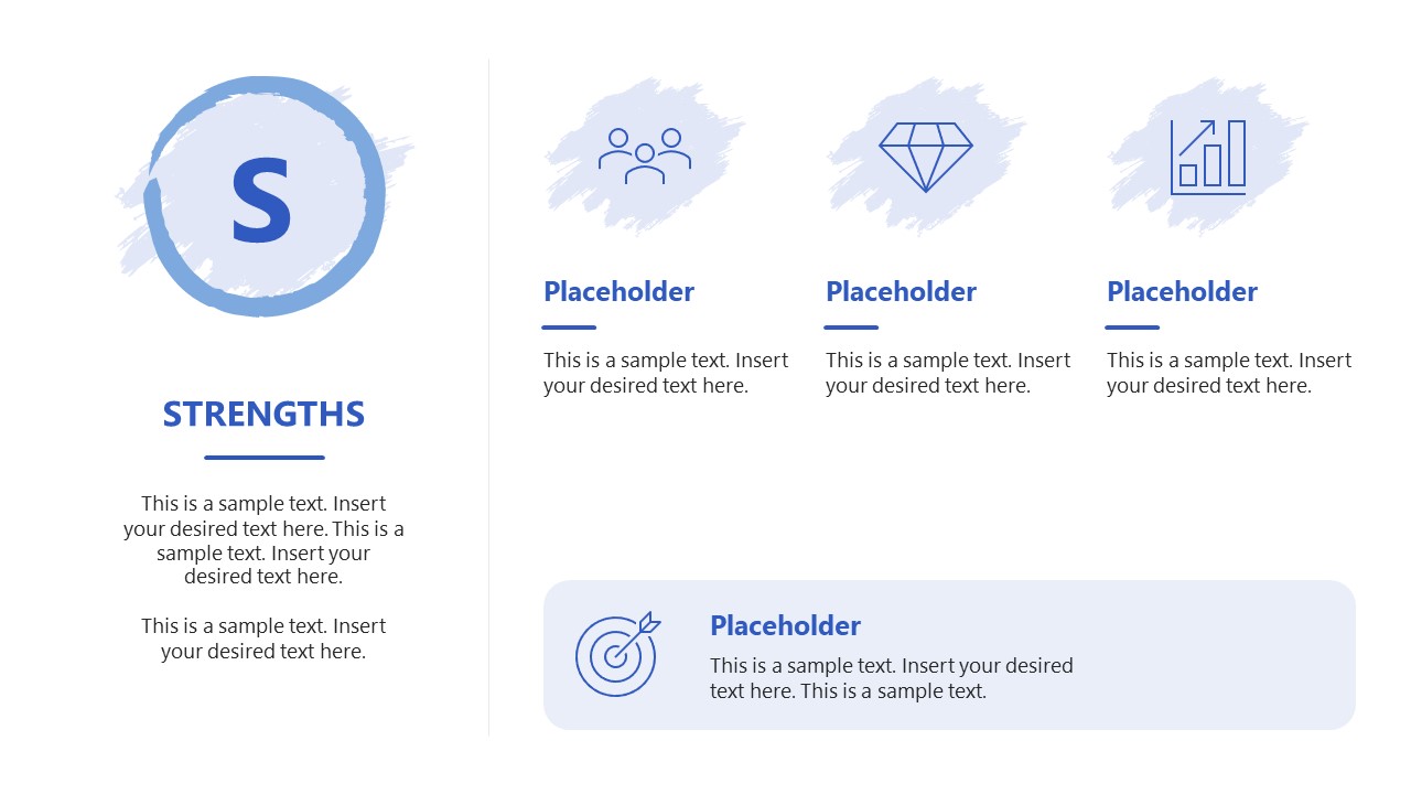 Free Hand-Sketch SWOT Analysis PowerPoint Template