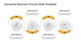 Free Horizontal Business Process Infographic Slide Template