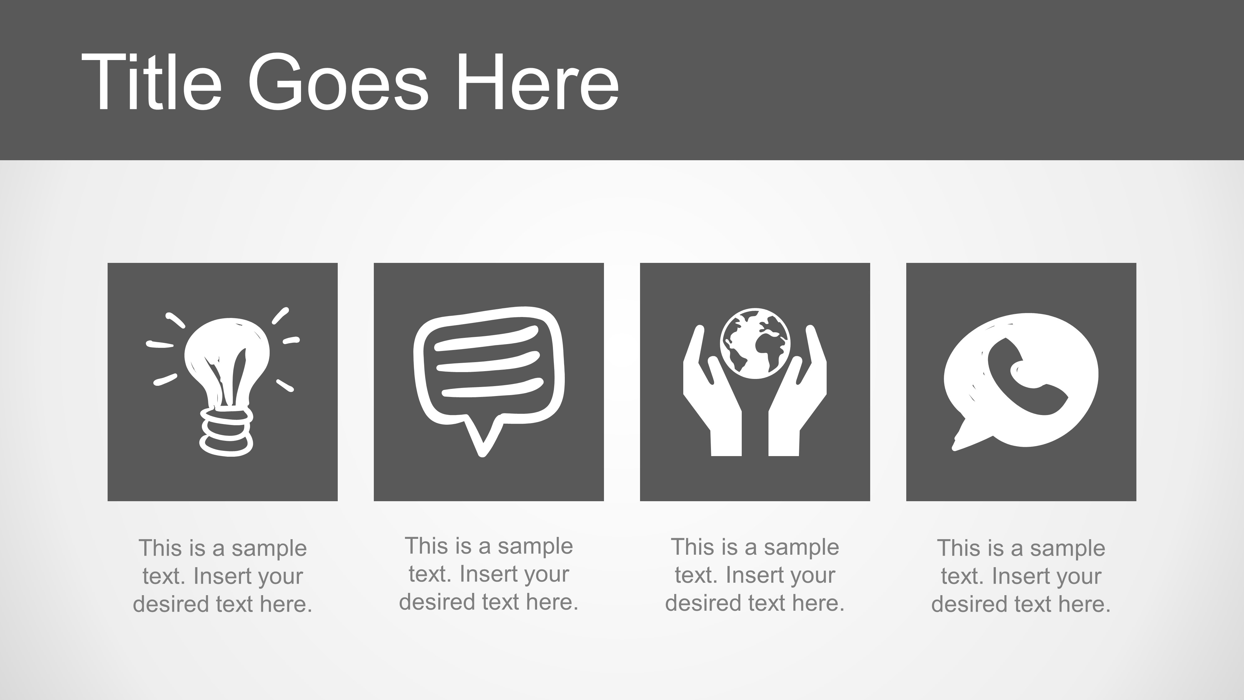 4 Segment Creative Slide - SlideModel